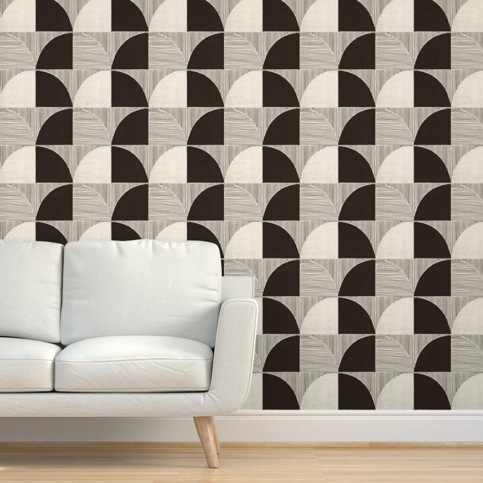 Modern Monochrome Peel-and-stick Wallpaper Sampler - Bold Graphic ...