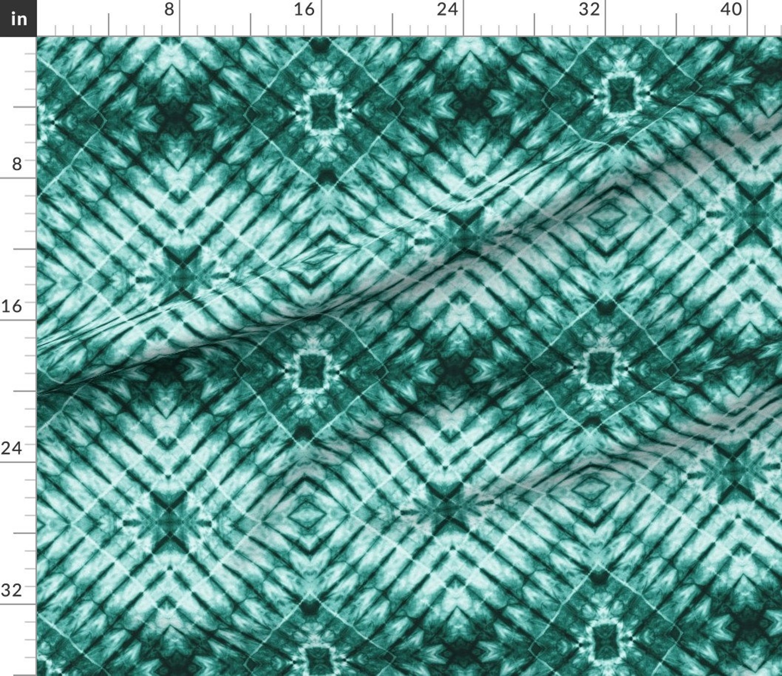 Tie Dye Turquoise Acid Wash Fabric Lagoon Tie Dye 4 - Etsy