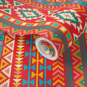 Southwest Wallpaper - Aztec Tribal Native American Mexican by Khaus ...