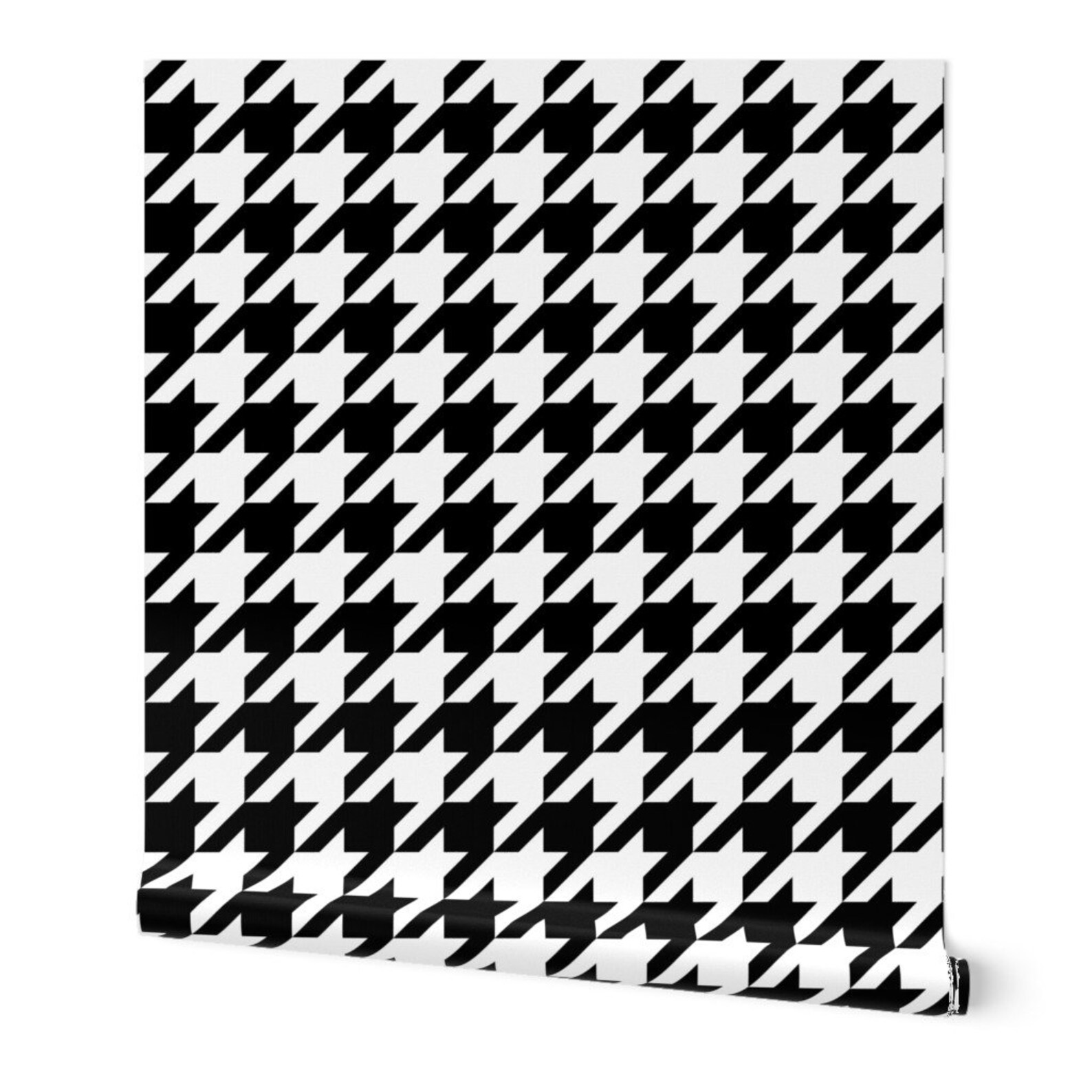Houndstooth Wallpaper Black White Houndstooth by - Etsy