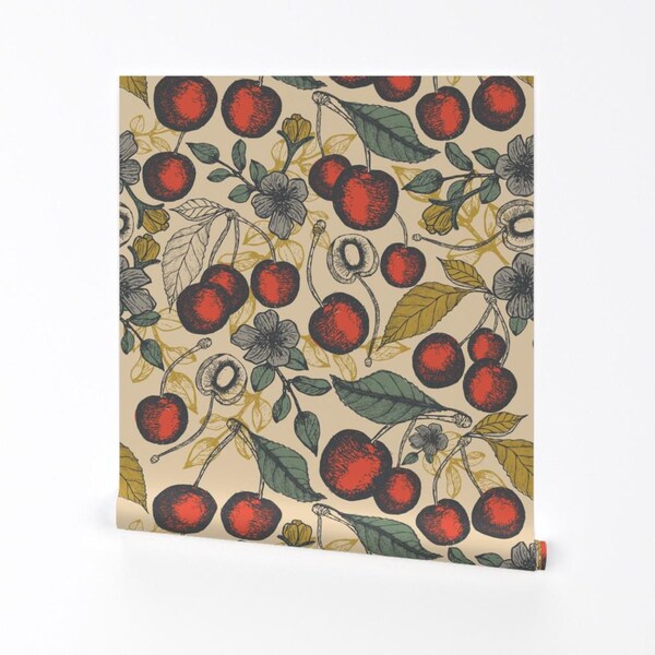 Cherry Wallpaper - Etsy