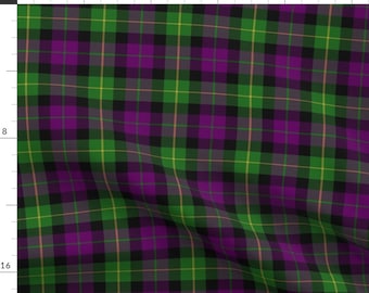 Purple Plaid Fabric | Etsy