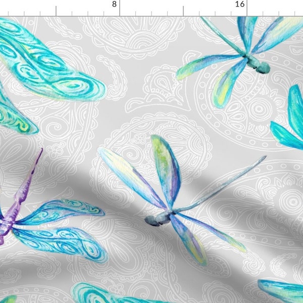 Dragonfly Fabric - Etsy