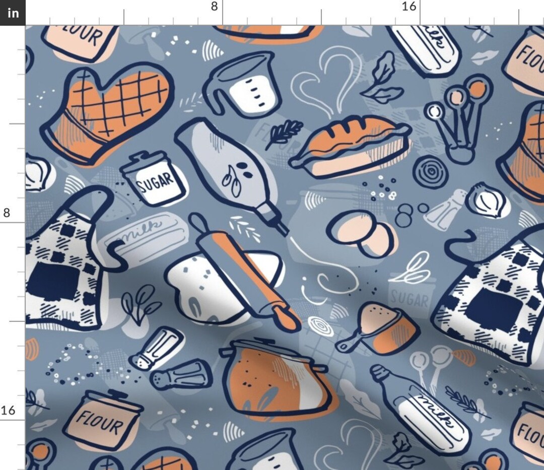 Baking Fabric Cooking for A Cause by Susan Long Kitchen Baking Cooking ...