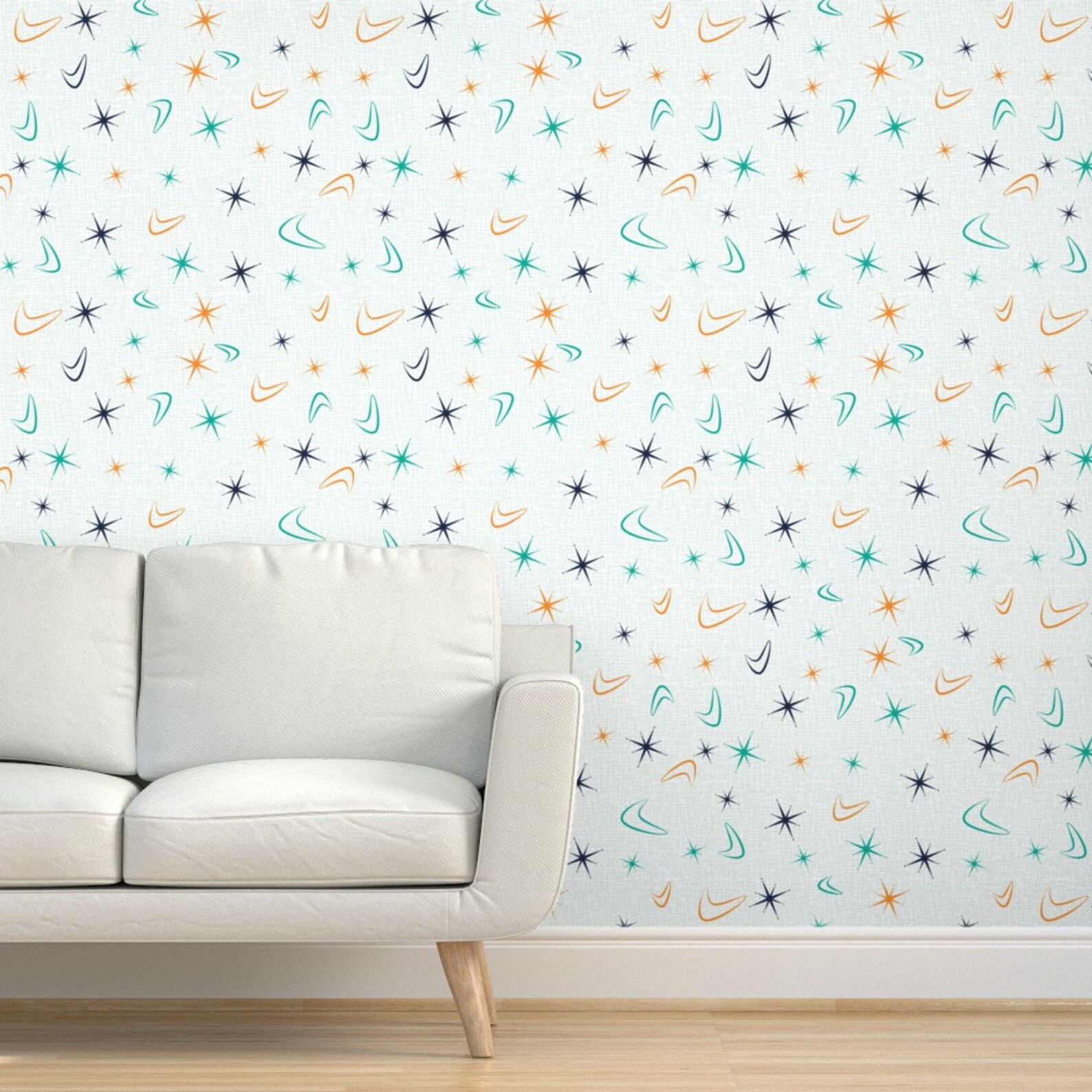 Boomerang Wallpaper Retro Diner by Alchemiedesign - Etsy