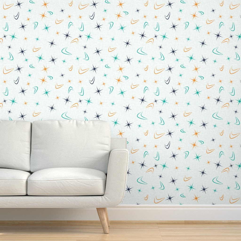 Boomerang Wallpaper Retro Diner by Alchemiedesign - Etsy