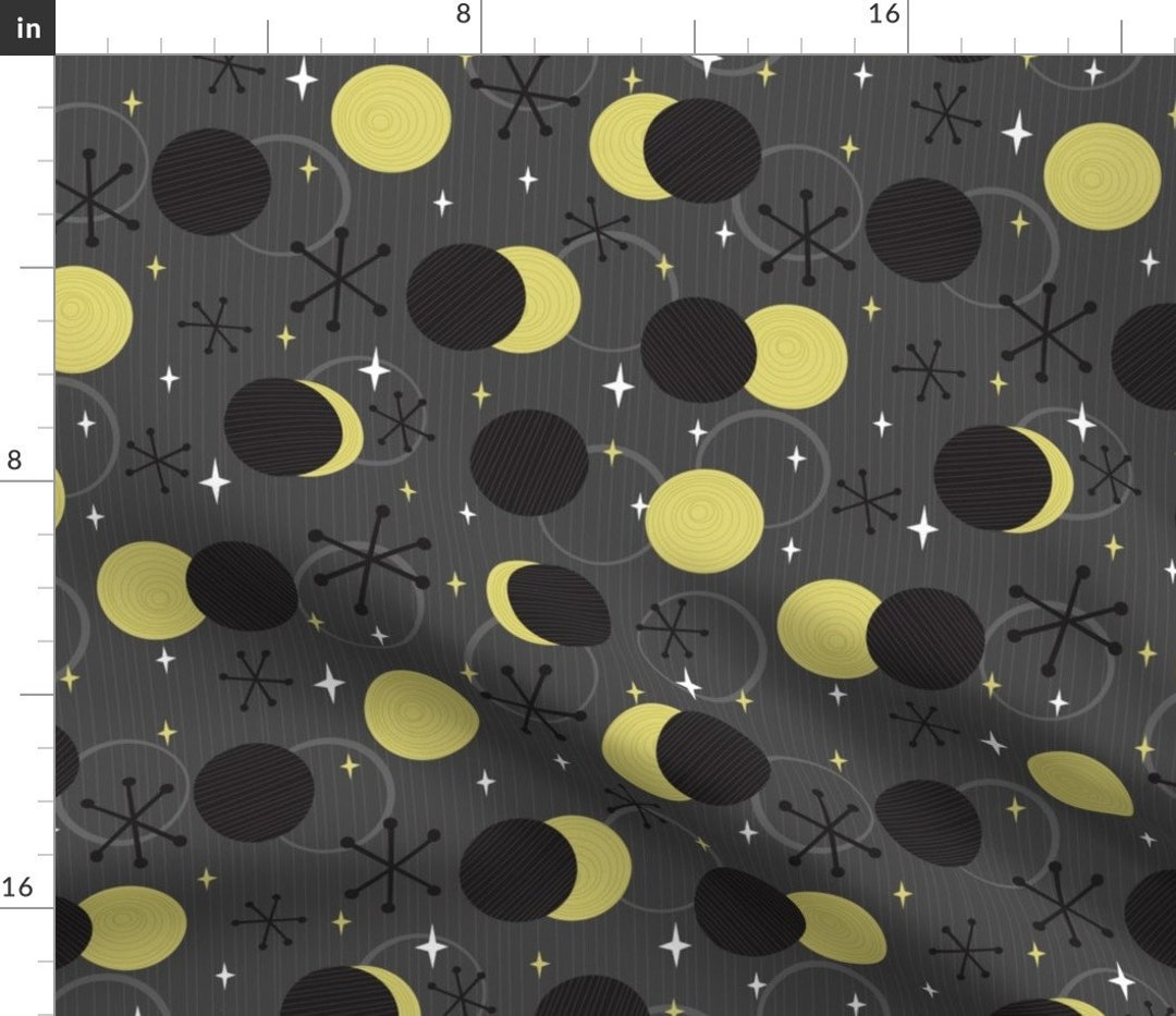 Solar Lunar Eclipse Fabric Eclipse Century by Robyriker Sun Moon Star ...