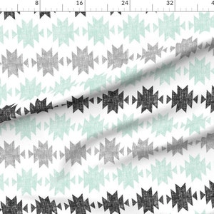 Aztec Fabric jumbo Scale Modern Aztec Rotated by Littlearrowdesign ...