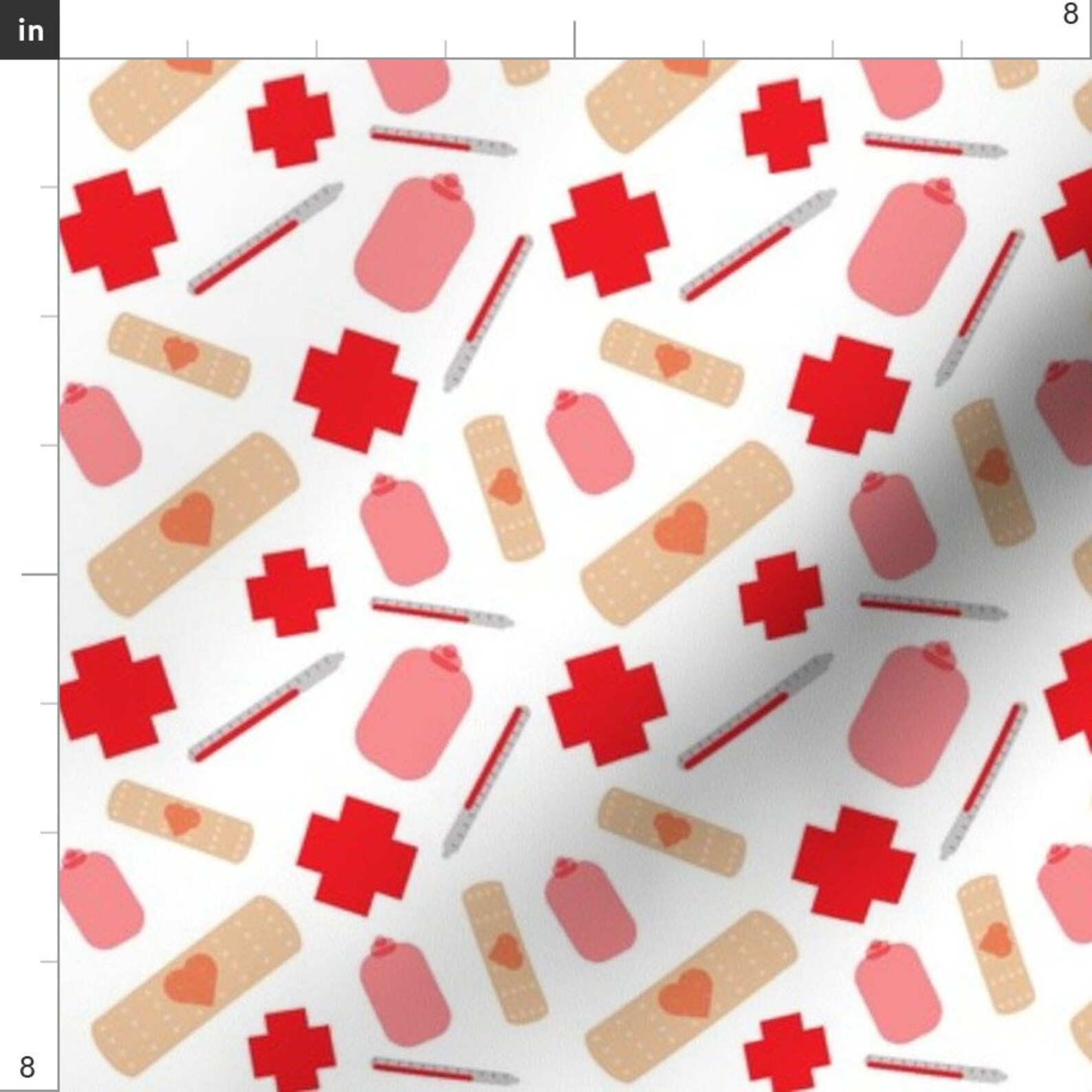 First Aid Fabric Get Well Soon by Satsuma Designs First - Etsy