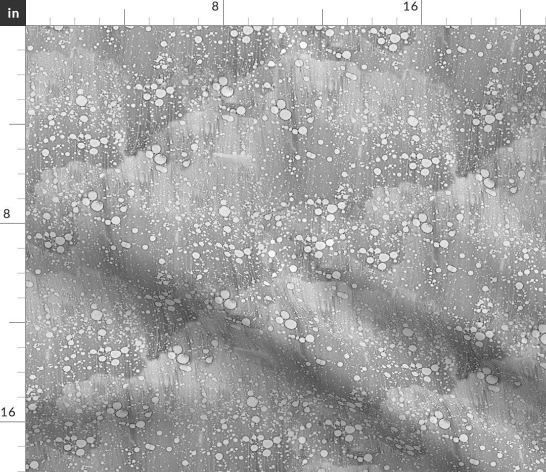 Grey Rain Splatter Fabric Rain Splatter in Grey by - Etsy