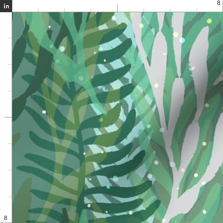 Seaweed Ocean Green Nautical Fabric Underwater Green Forest | Etsy