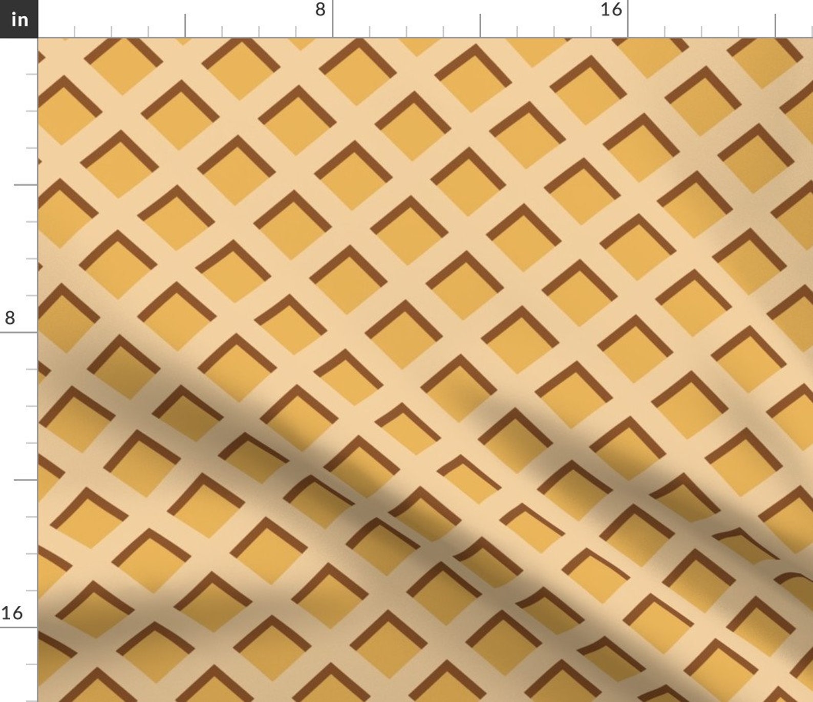 Ice Cream Fabric 2 Ice Cream Waffle Cone by - Etsy