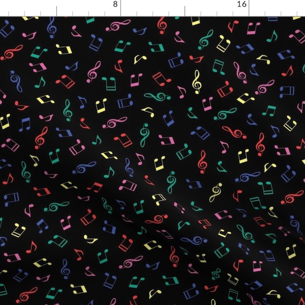 Musical Notes Fabric - Etsy