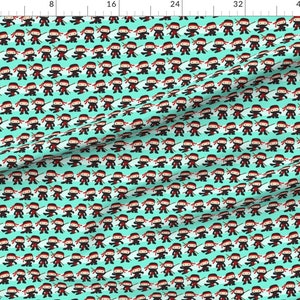 Ninja Fabric Ninjas by Dorkydoodles Ninja Stripes Childrens Decor ...
