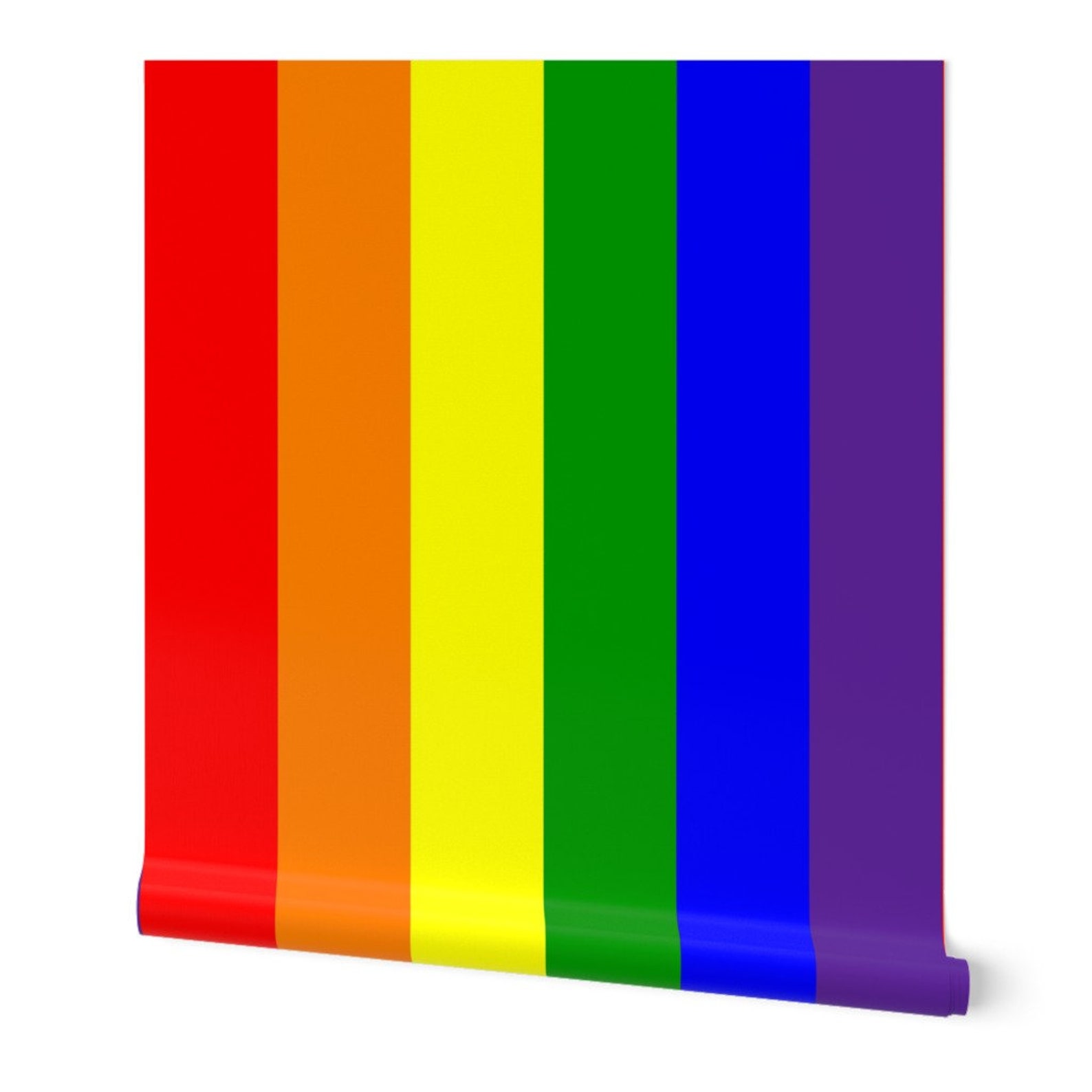 Rainbow Wallpaper Jumbo Vertical Rainbow 6 Stripe Flag by - Etsy