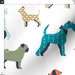 Colorful Dogs Fabric Patterned Dogs by Ewa Brzozowska Colorful Dogs Pet ...