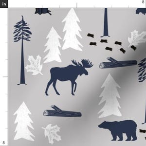 Forest Fabric - Animal Tracks - Outdoors Animals Adventure Hunting ...
