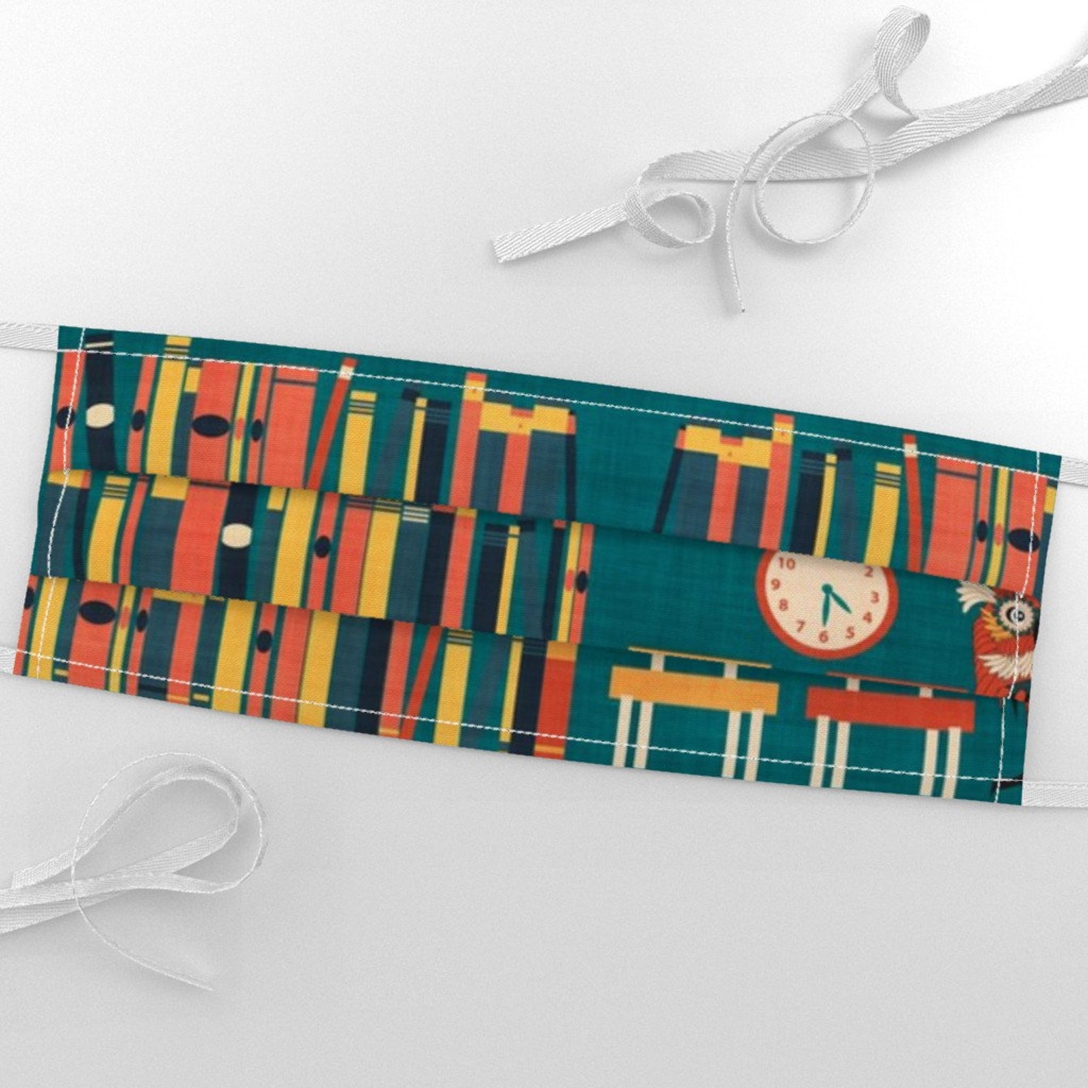 Mod Library Fabric in the Library by Kociara Retro Mod | Etsy