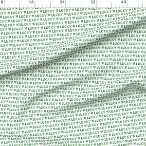 Lucky Fabric - Lucky Watercolor by Littlearrowdesign - Good Luck Irish ...