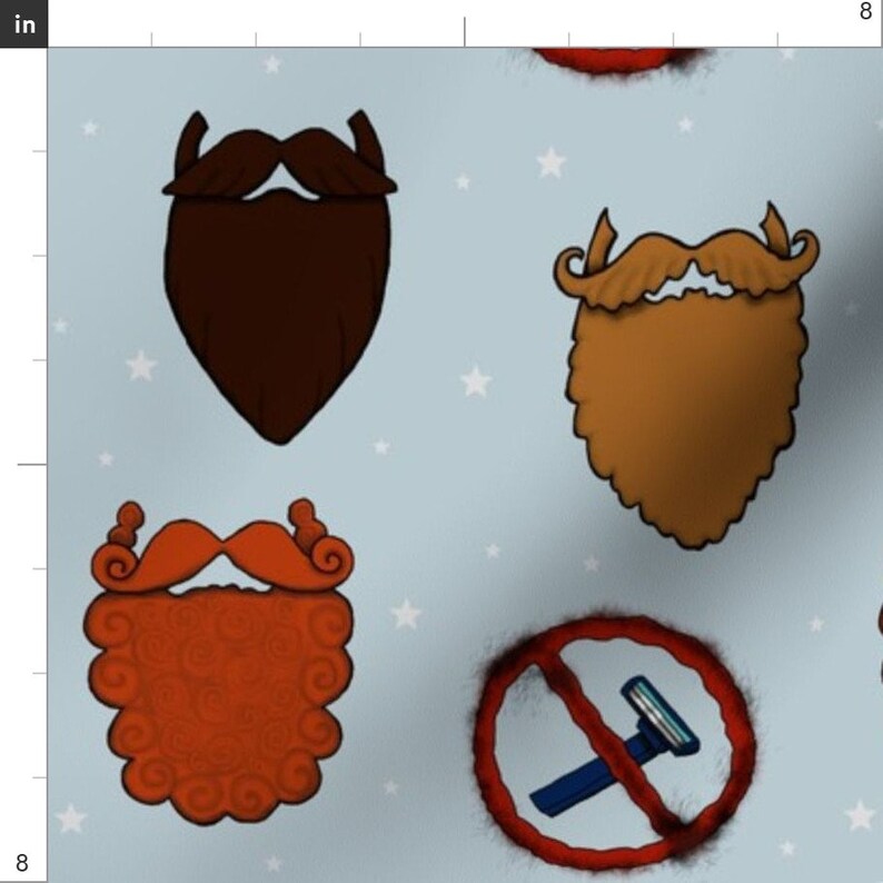 Beard Fabric A Beard is for Life by Thequirkyquince Beard - Etsy