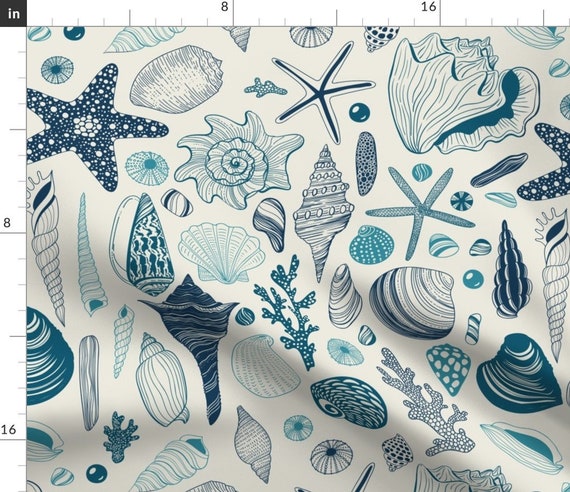 Seashell Pattern Fabric