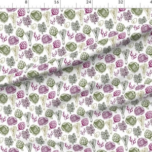 Modern Kitchen Vegetable Fabric Organic Vegetables by - Etsy