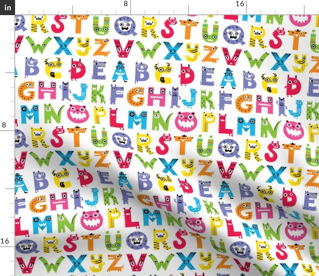 Fabric Dyeing & Batik school fabric ABC quilting fabric Alphabet fabric ...