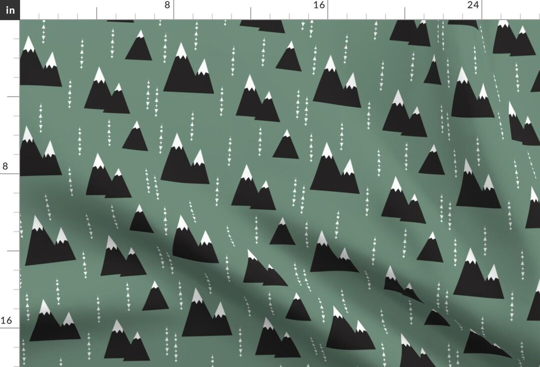Green Mountains Fabric - Green Mountain - Elvelyckan by Elvelyckan ...