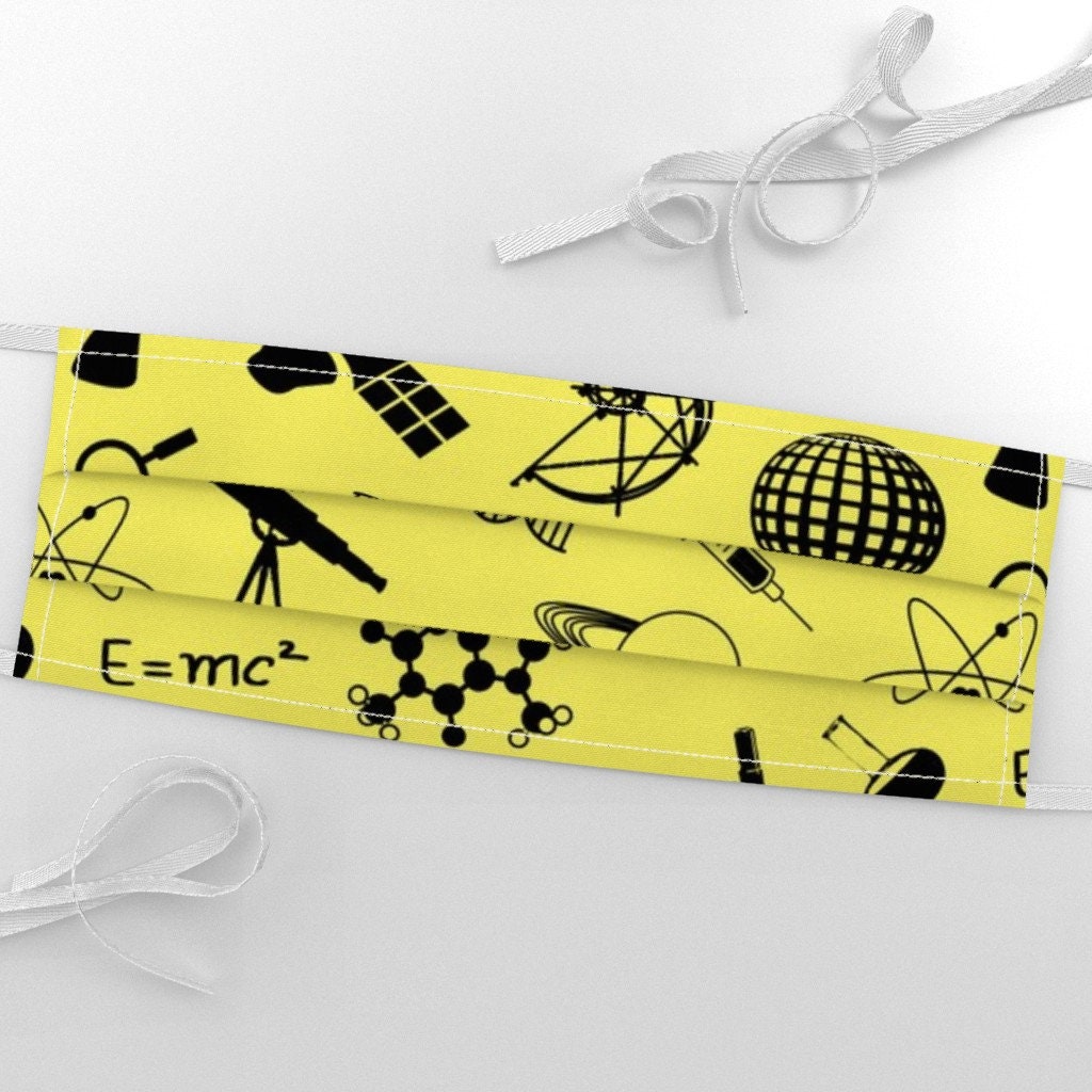 Math and Science Fabric Science Space Biology Physics | Etsy