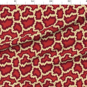 Python Pattern Fabric Fiery Python by Willowbirdstudio - Etsy