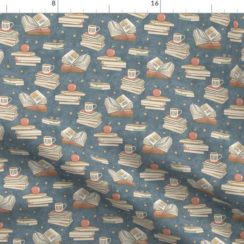 Library Book Fabric - Etsy Australia