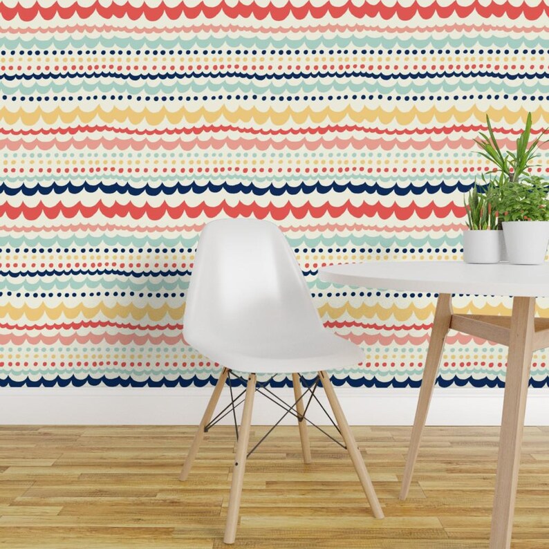 Rainbow Scallop Wallppaer - Scallop Fun by Stacyiesthsu - Doodle Custom ...