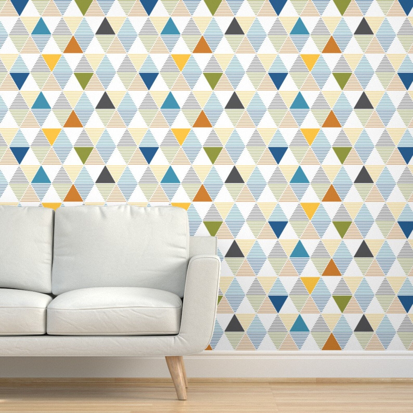 Geometric Wallpaper Modern Geometrics by Lemonni Geo - Etsy