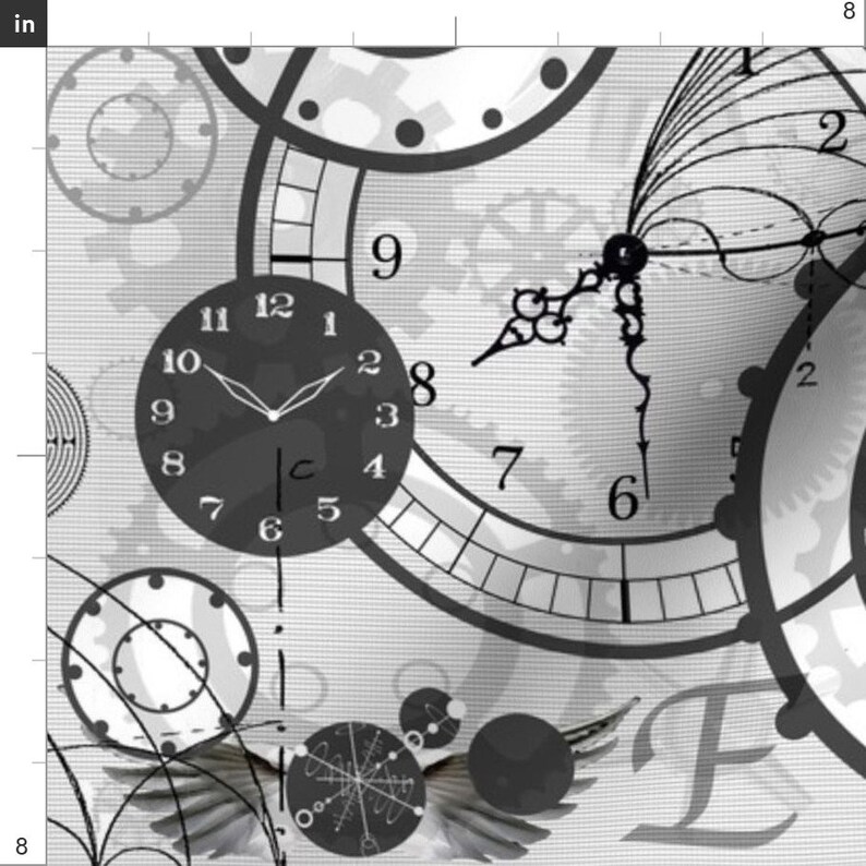 Time Travel Fabric Time is A Man Made Concept by Poetryqn | Etsy