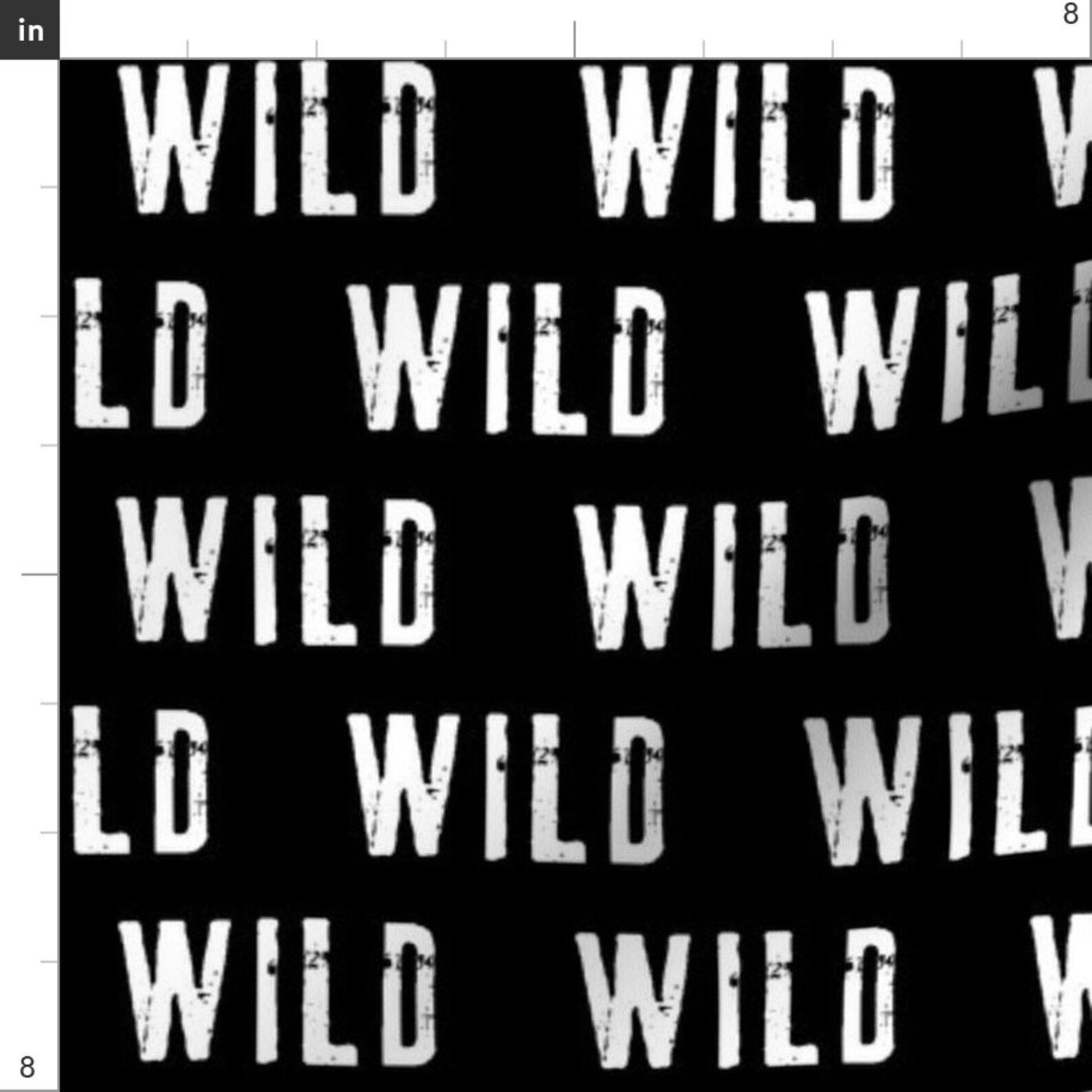 Wild Fabric Wild // Black by Littlearrowdesign Wild Text - Etsy