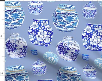 Delft Blue Fabric - Etsy