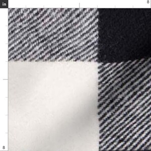 Cream and Black Buffalo Check Fabric Buffalo Check in Ebony | Etsy