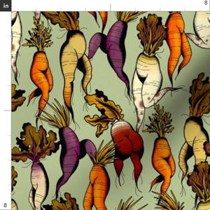 Carrot Butts Apparel Fabric - Carrot Dance by Cecilia_granata ...