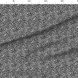 Black and Gray Cheetah Print Fabric Black Grey Leopard Cheetah by ...