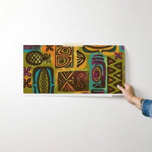 Tribal Tapa Wallpaper - Native Poly by Woodyworld - Hawaiian Vintage ...
