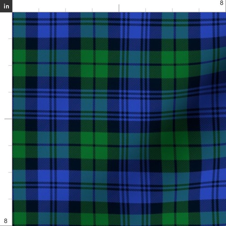Campbell Fabric Campbell Tartan by Weavingmajor Campbell - Etsy