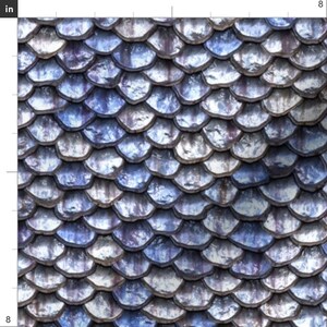 Blue Mermaid Scales Fabric Mermaid Scales Blue by Bonnie Phantasm ...