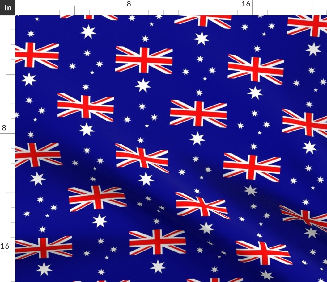 Australia Fabric Australia Flag by Flagfabric Australia | Etsy