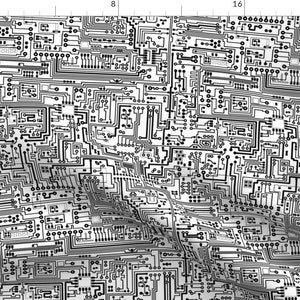 Circuit Board Fabric Circuit Board by Thinlinetextiles Circuit Board ...