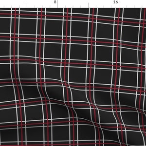 Uniform Fabric High School Uniform Plaid black/red/white by Atashi ...