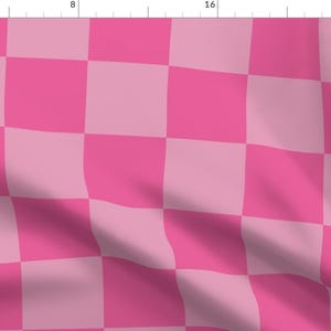 Hot Pink Checks Upholstery Fabric- Hot Pink Checkerboard by Tiffany ...