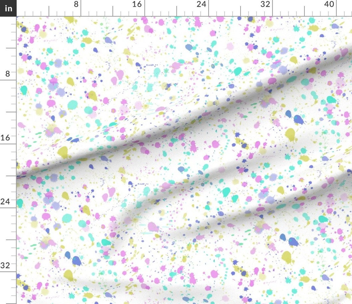 Splatter Paint Fabric Splat in Easter Eggs by Danika Herrick - Etsy