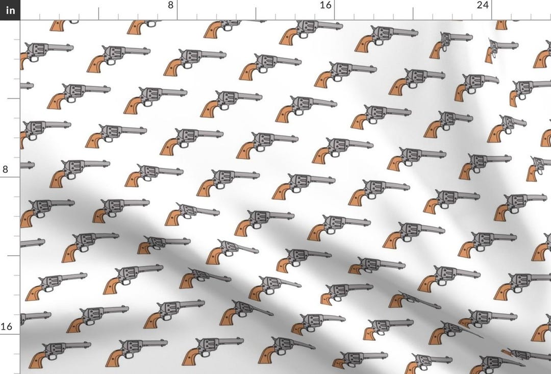 Gun Fabric - Guns by Thinlinetextiles - Gun Pistol Shoot Weapon Danger ...