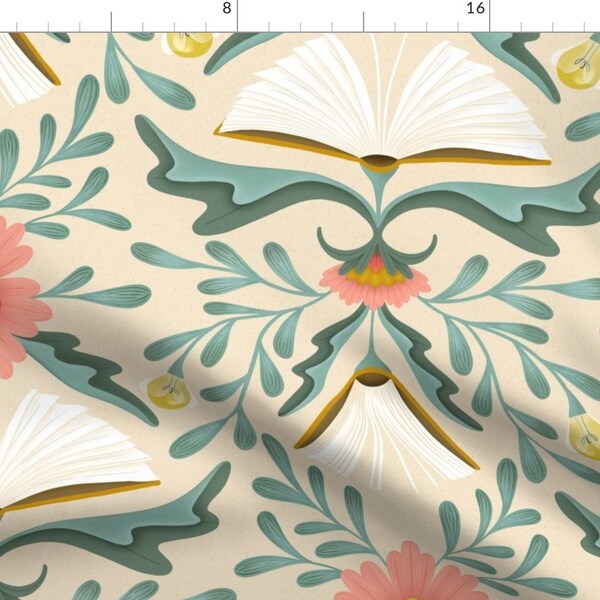 Library Book Fabric - Etsy