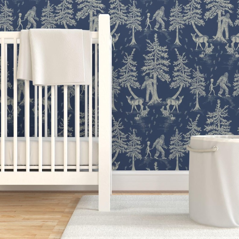 Bigfoot Removable Peel and Stick Wallpaper - Sasquatch Cryptozoology ...
